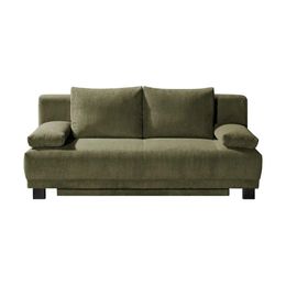 M&ouml;bel Kraft Schlafsofa aus Cord Luna gr&uuml;n Ma&szlig;e (cm): B: 200 H: 89 T: 96.0 &raquo; M&ouml;bel Kraft