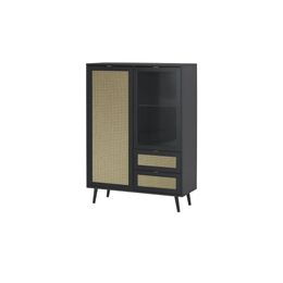 M&ouml;bel Kraft Highboard schwarz Ma&szlig;e (cm): B: 103 H: 139 T: 40.0 &raquo; M&ouml;bel Kraft
