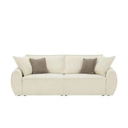 Primo Bigsofa Cordstoff Cento creme Ma&szlig;e (cm): B: 235 H: 87 T: 114.0 &raquo; M&ouml;bel Kraft