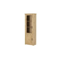 Woodford Vitrine Boston holzfarben Ma&szlig;e (cm): B: 70 H: 205 T: 40.0 &raquo; M&ouml;bel Kraft