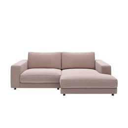 Jette Home Ecksofa in Cord Sila rosa/pink Ma&szlig;e (cm): B: 250 H: 85 T: 170.0 &raquo; M&ouml;bel Kraft