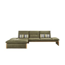 Koinor Leder-Ecksofa mit Massivholzrahmen aus Wildeiche Humfrey gr&uuml;n Ma&szlig;e (cm): B: 314 H: 93 T: 159.0 &raquo; M&ouml;bel Kraft