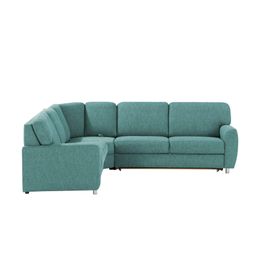 Smart Ecksofa Valencia t&uuml;rkis/petrol Ma&szlig;e (cm): B: 240 H: 90 T: 270.0 &raquo; M&ouml;bel Kraft