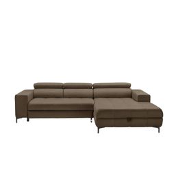 Twist Ecksofa aus Mikrofaser Caro braun Ma&szlig;e (cm): B: 289 H: 93 T: 175.0 &raquo; M&ouml;bel Kraft