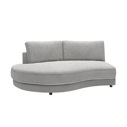 Jette Home Element Abschluss rund links in Cord Modulsofa Sila grau Ma&szlig;e (cm): B: 205 H: 85 T: 166.0 &raquo; M&ouml;bel Kraft