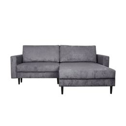 Primo Ecksofa trendiger Cordstoff Livorno grau Ma&szlig;e (cm): B: 221 H: 105 T: 153.0 &raquo; M&ouml;bel Kraft