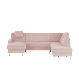 Kollektion Kraft Wohnlandschaft Mit verschiedenen Funktionen verf&uuml;gbar Jana rosa/pink Ma&szlig;e (cm): B: 309 H: 87 T: 235.0 &raquo; M&ouml;bel Kraft