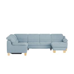 Kollektion Kraft Wohnlandschaft aus Mikrofaser Hanna blau Ma&szlig;e (cm): B: 322 H: 84 T: 264.0 &raquo; M&ouml;bel Kraft