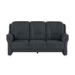 Kollektion Kraft Sofa 3-sitzig aus Mikrofaser Wilma schwarz Ma&szlig;e (cm): B: 198 H: 97 T: 89.0 &raquo; M&ouml;bel Kraft