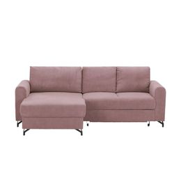 Primo Ecksofa Cord Latina rosa/pink Ma&szlig;e (cm): B: 232 H: 110 T: 156.0 &raquo; M&ouml;bel Kraft