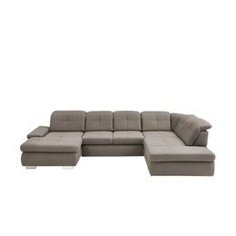 Kollektion Kraft Wohnlandschaft aus Mikrofaser Affair braun Ma&szlig;e (cm): B: 371 H: 100 T: 260.0 &raquo; M&ouml;bel Kraft