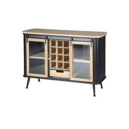 M&ouml;bel Kraft Sideboard schwarz Ma&szlig;e (cm): B: 119,5 H: 80,5 T: 39.5 &raquo; M&ouml;bel Kraft