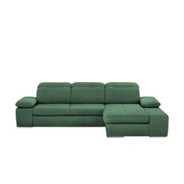 Twist Ecksofa aus Mikrofaser Avilla gr&uuml;n Ma&szlig;e (cm): B: 285 H: 86 T: 187.0 &raquo; M&ouml;bel Kraft