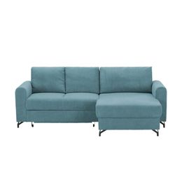 Primo Ecksofa Cord Latina blau Ma&szlig;e (cm): B: 232 H: 110 T: 156.0 &raquo; M&ouml;bel Kraft