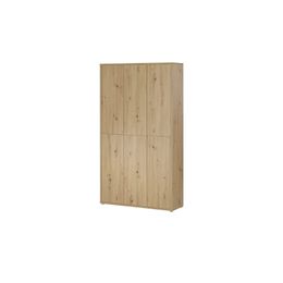 M&ouml;bel Kraft Schuh- und Mehrzweckschrank holzfarben Ma&szlig;e (cm): B: 109 H: 192 T: 34.8 &raquo; M&ouml;bel Kraft