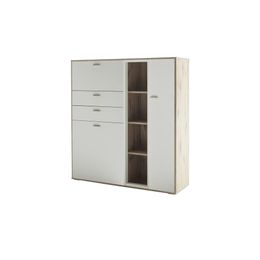 Primo Highboard Santerno wei&szlig; Ma&szlig;e (cm): B: 124 H: 133 T: 37.0 &raquo; M&ouml;bel Kraft