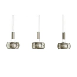 Fischer-Honsel LED-Pendelleuchte 3-flammig Schirme Nickel-matt antik silber Ma&szlig;e (cm): B: 100 H: 160 T: 20.0 &raquo; M&ouml;bel Kraft