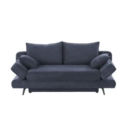 bobb Schlafsofa Henny de Luxe blau Ma&szlig;e (cm): B: 206 H: 91 T: 110.0 &raquo; M&ouml;bel Kraft