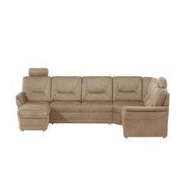 Kollektion Kraft Wohnlandschaft aus Mikrofaser Edda beige Ma&szlig;e (cm): B: 310 H: 96 T: 228.0 &raquo; M&ouml;bel Kraft
