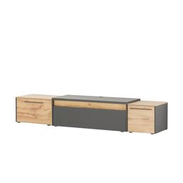 M&ouml;bel Kraft TV Lowboard grau Ma&szlig;e (cm): B: 250 H: 46 T: 50.0 &raquo; M&ouml;bel Kraft