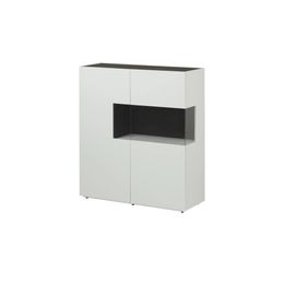 sound+vision Highboard Leandro wei&szlig; Ma&szlig;e (cm): B: 120 H: 135 T: 43.0 &raquo; M&ouml;bel Kraft