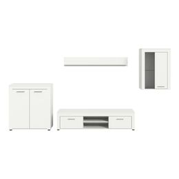 M&ouml;bel Kraft Wohnwand wei&szlig; Ma&szlig;e (cm): B: 330 H: 169 T: 35.0 &raquo; M&ouml;bel Kraft