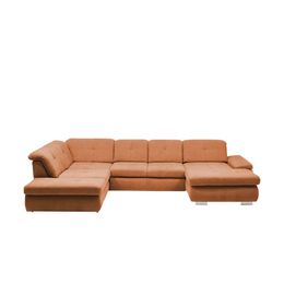 Kollektion Kraft Wohnlandschaft Flachgewebe Affair orange Ma&szlig;e (cm): B: 371 H: 100 T: 260.0 &raquo; M&ouml;bel Kraft