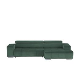 Primo Ecksofa mit Kopfteilverstellung Origo gr&uuml;n Ma&szlig;e (cm): B: 307 H: 73 T: 186.0 &raquo; M&ouml;bel Kraft