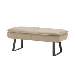 Koinor Hockerbank Leder Alino beige Ma&szlig;e (cm): B: 150 H: 51 T: 56.0 &raquo; M&ouml;bel Kraft