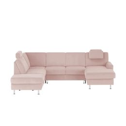 Kollektion Kraft Wohnlandschaft Mit verschiedenen Funktionen verf&uuml;gbar Jana rosa/pink Ma&szlig;e (cm): B: 309 H: 87 T: 235.0 &raquo; M&ouml;bel Kraft