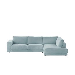 Jette Home Ecksofa Cord Sila blau Ma&szlig;e (cm): B: 325 H: 85 T: 224.0 &raquo; M&ouml;bel Kraft