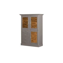maison bleue Highboard Fancy grau Ma&szlig;e (cm): B: 118,5 H: 163,5 T: 48.0 &raquo; M&ouml;bel Kraft
