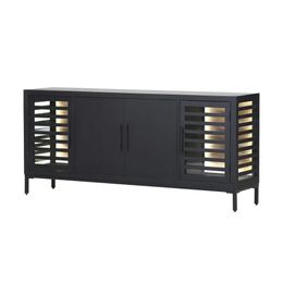 M&ouml;bel Kraft Sideboard schwarz Ma&szlig;e (cm): B: 180 H: 80 T: 43.0 &raquo; M&ouml;bel Kraft
