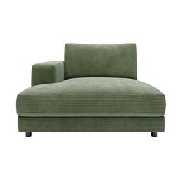 Jette Home Element Ottomane links in Cord Modulsofa Sila gr&uuml;n Ma&szlig;e (cm): B: 125 H: 85 T: 170.0 &raquo; M&ouml;bel Kraft