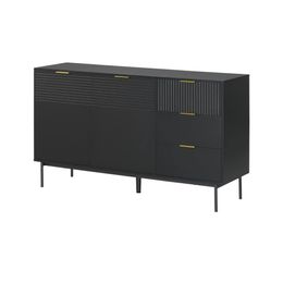 M&ouml;bel Kraft Sideboard schwarz Ma&szlig;e (cm): B: 140 H: 80 T: 41.5 &raquo; M&ouml;bel Kraft