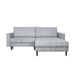 Primo Ecksofa trendiger Cordstoff Livorno grau Ma&szlig;e (cm): B: 221 H: 105 T: 153.0 &raquo; M&ouml;bel Kraft