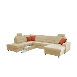 Kollektion Kraft Wohnlandschaft Steel Marc creme Ma&szlig;e (cm): B: 311 H: 85 T: 234.0 &raquo; M&ouml;bel Kraft