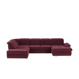 Kollektion Kraft Wohnlandschaft Mikrofaser rot Ma&szlig;e (cm): B: 371 H: 100 T: 260.0 &raquo; M&ouml;bel Kraft