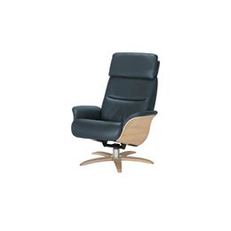 Nils Olsen Relaxsessel Leder mit Relaxfunktion Balance blau Ma&szlig;e (cm): B: 80 H: 112 T: 121.0 &raquo; M&ouml;bel Kraft