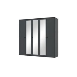 M&ouml;bel Kraft Dreht&uuml;renschrank schwarz Ma&szlig;e (cm): B: 225 H: 210 T: 58.0 &raquo; M&ouml;bel Kraft