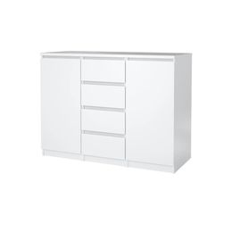 M&ouml;bel Kraft Sideboard wei&szlig; Ma&szlig;e (cm): B: 120,8 H: 90,7 T: 50.0 &raquo; M&ouml;bel Kraft