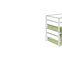 Paidi Einzelvorhang Allover Petersilienweg 8 gr&uuml;n Ma&szlig;e (cm): B: 87 H: 83,5 &raquo; M&ouml;bel Kraft