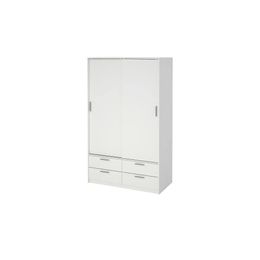 M&ouml;bel Kraft Schwebet&uuml;renschrank 2-t&uuml;rig wei&szlig; Ma&szlig;e (cm): B: 121 H: 200 T: 60.0 &raquo; M&ouml;bel Kraft