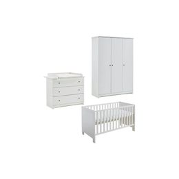 M&ouml;bel Kraft Babyzimmer 3er-Set Thilo wei&szlig; Ma&szlig;e (cm): B: 392 H: 379 &raquo; M&ouml;bel Kraft