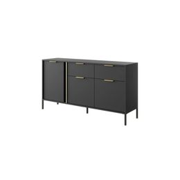 M&ouml;bel Kraft Sideboard schwarz Ma&szlig;e (cm): B: 153,1 H: 81,4 &raquo; M&ouml;bel Kraft