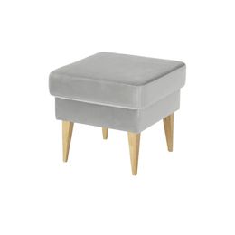 Twist Hocker aus Samt Taco grau Ma&szlig;e (cm): B: 49 H: 45 T: 49.0 &raquo; M&ouml;bel Kraft