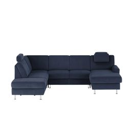 Kollektion Kraft Wohnlandschaft Mit verschiedenen Funktionen verf&uuml;gbar Jana blau Ma&szlig;e (cm): B: 309 H: 87 T: 235.0 &raquo; M&ouml;bel Kraft