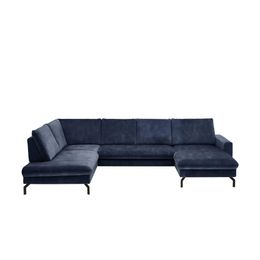 Kollektion Kraft Wohnlandschaft aus Mikrofaser Grace blau Ma&szlig;e (cm): B: 337 H: 89 T: 220.0 &raquo; M&ouml;bel Kraft