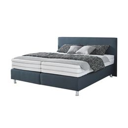 vanDoorn Boxspringbett - blau - Materialmix - 193 cm - 105 cm - M&ouml;bel Kraft