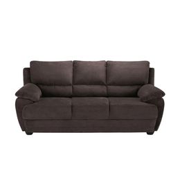 Primo Sofa 3-sitzig aus Mikrofaser Nebolo braun Ma&szlig;e (cm): B: 209 H: 97 T: 100.0 &raquo; M&ouml;bel Kraft